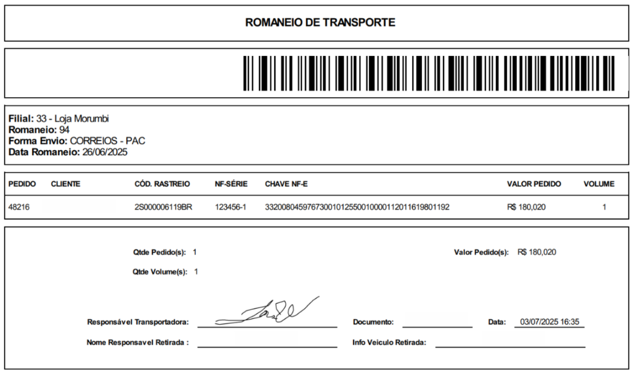 Romaneio – Wake Tech