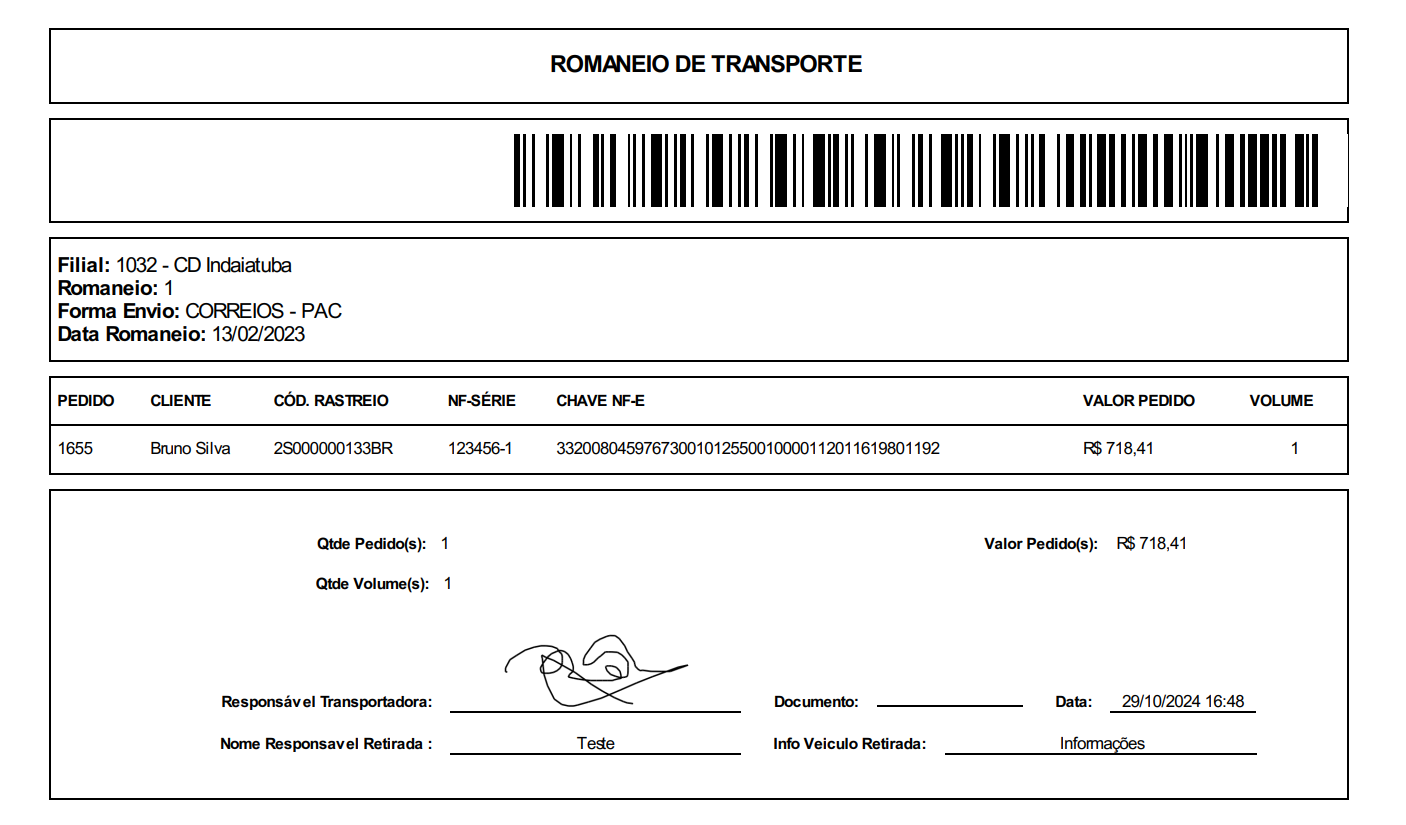 Romaneio – Wake Tech